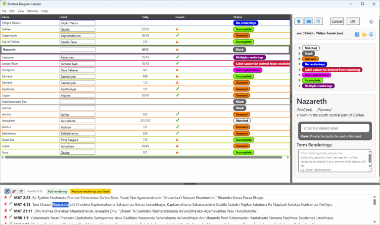 Interface Overview - Paratext Diagram Labeler