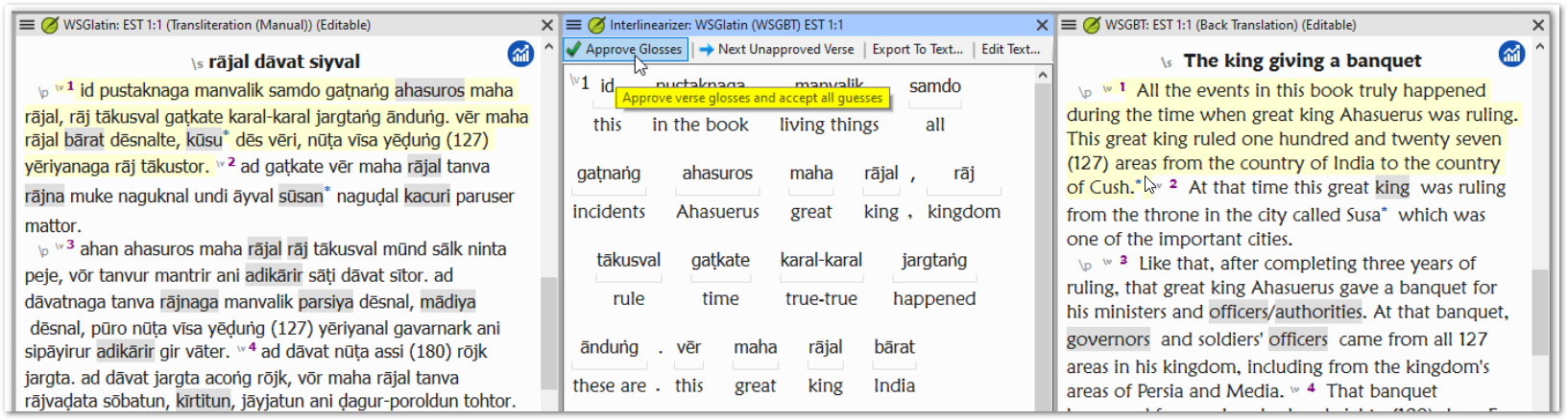 How to: Interlinear Text - PTXprint